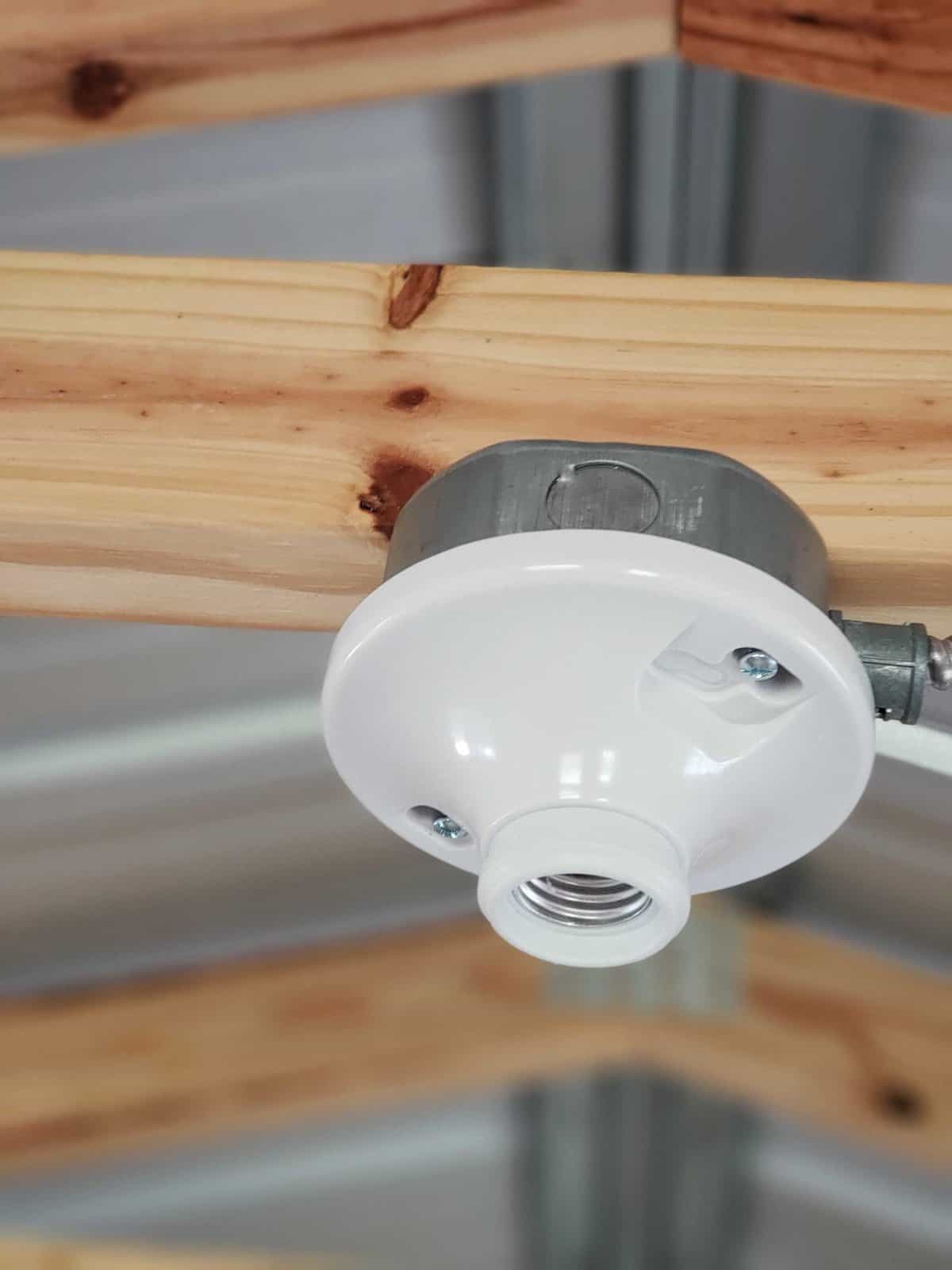 Electric Light Socket - Robin Sheds