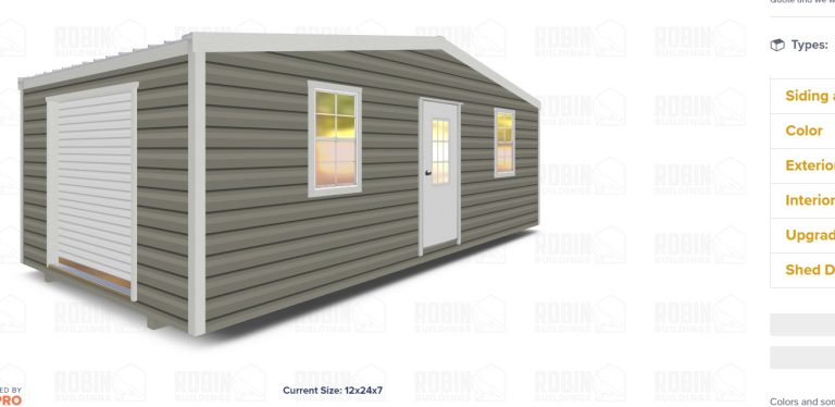 12x30 Portable Storage Sheds - Robin Sheds
