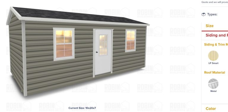 12x30 Portable Storage Sheds - Robin Sheds