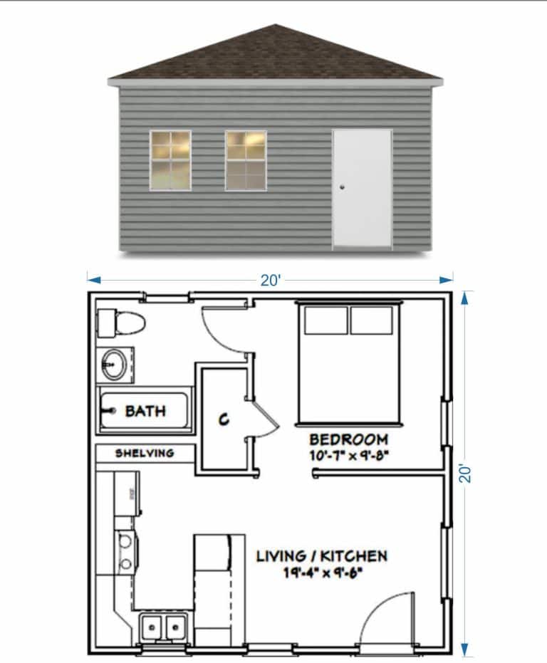 Tiny Home Floor Plan Gallery - Robin Sheds