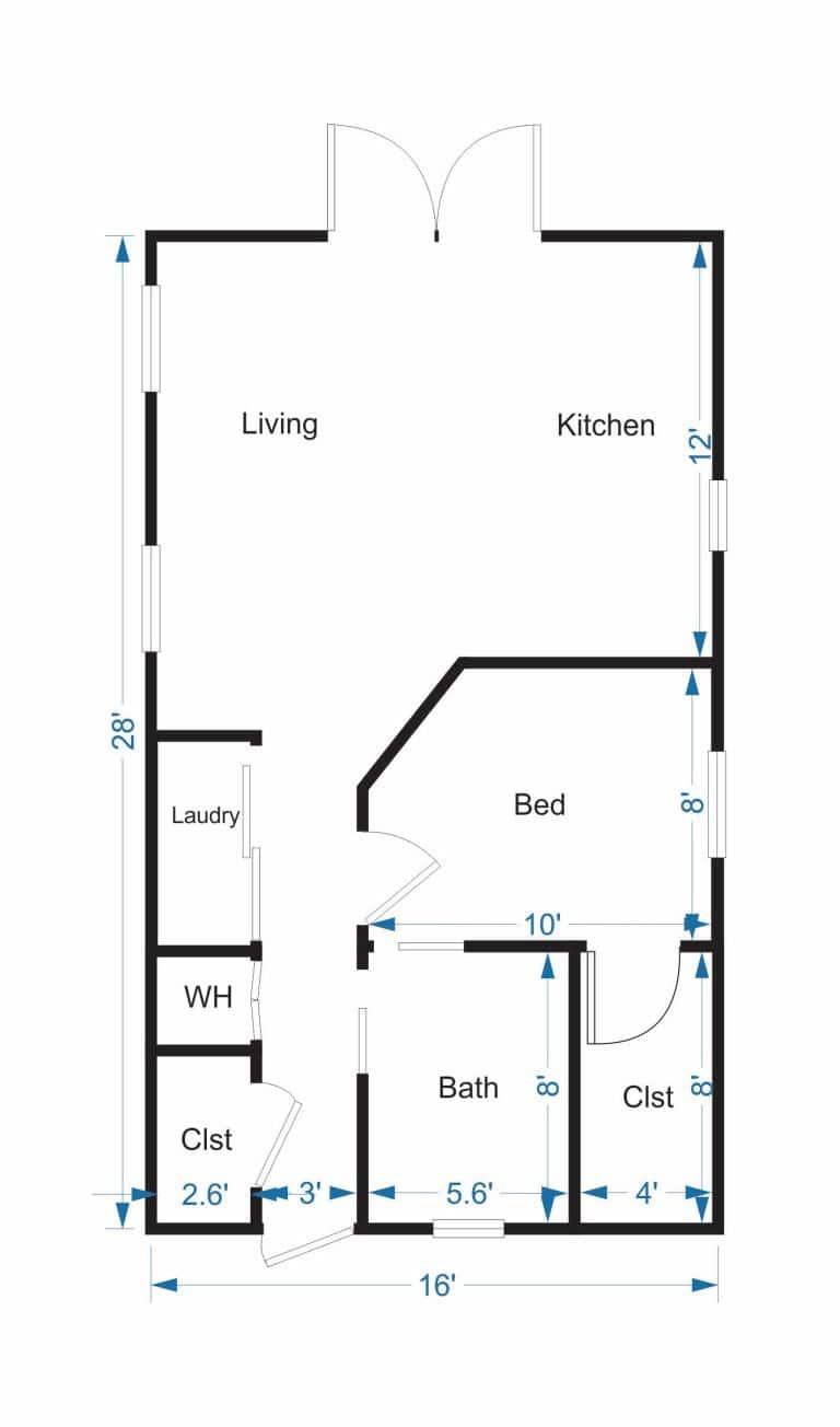 Tiny Home Floor Plan Gallery - Robin Sheds